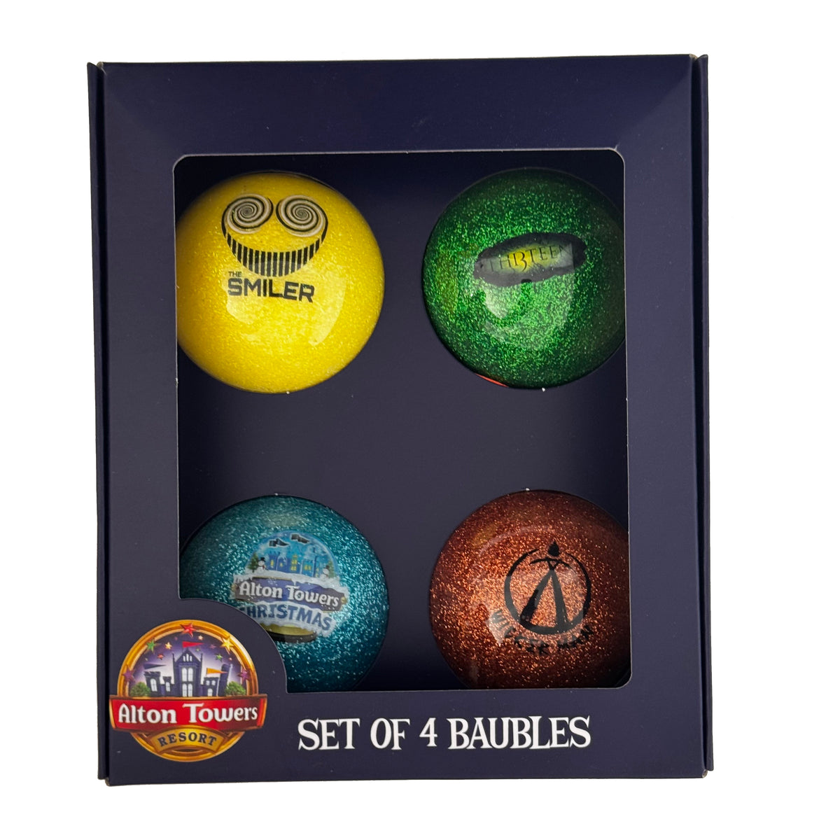 Alton Towers Resort Christmas Baubles Set – Alton Towers Resort Online Shop